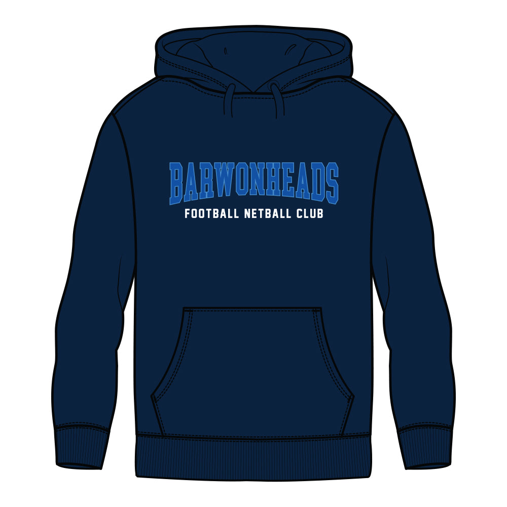 Barwon Heads FNC Fleece Hoodie - Navy – Loco Sportswear Pty Ltd